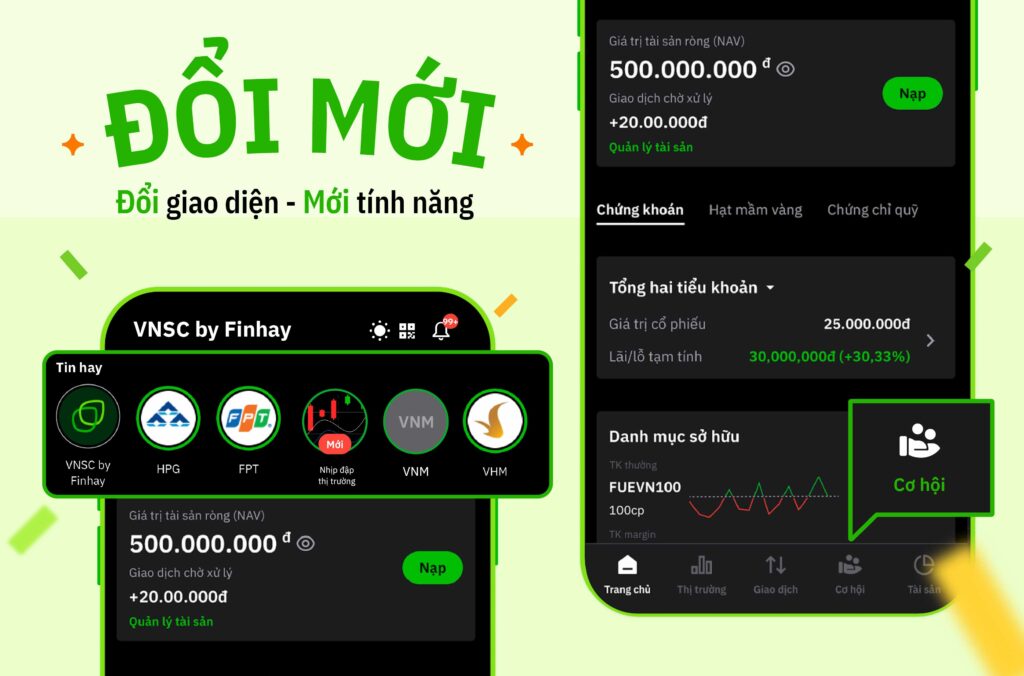VNSC by Finhay ĐỔI MỚI: Đổi giao diện, mới tính năng - Vnsc.vn